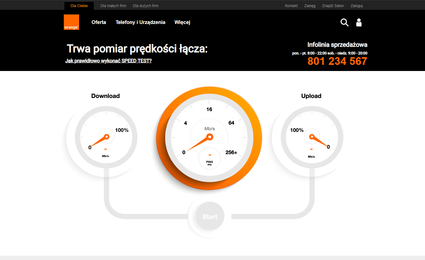 Rozwiązano: Nie działa speedtest Orange - Nasz Orange - 14043