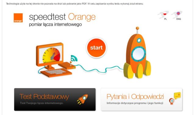 Rozwiązano: Nie działa speedtest Orange - Nasz Orange - 14043