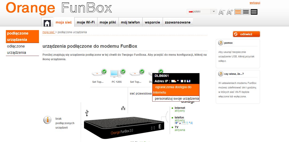 Rozwiązano: Zarządzanie routerem (ACCES POINT) podpiętym pod FUNBOX 2.0 ...