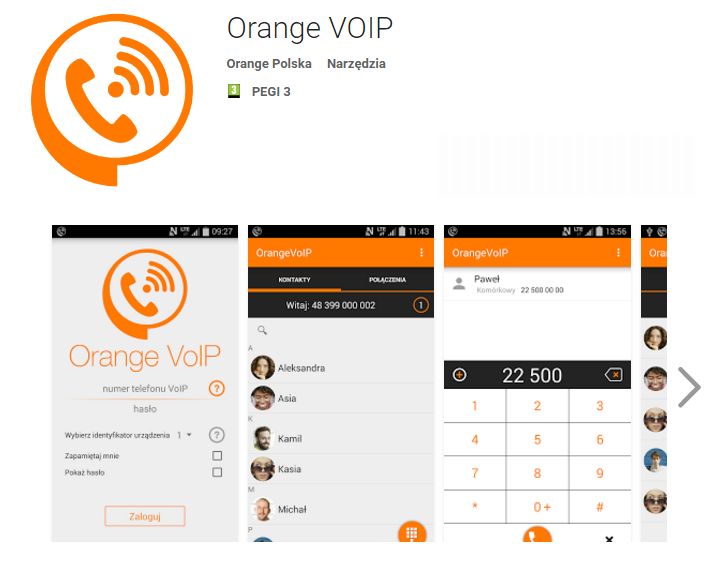 Telefon VoIP-przydatna, bezpłatna usługa - Nasz Orange - 14788