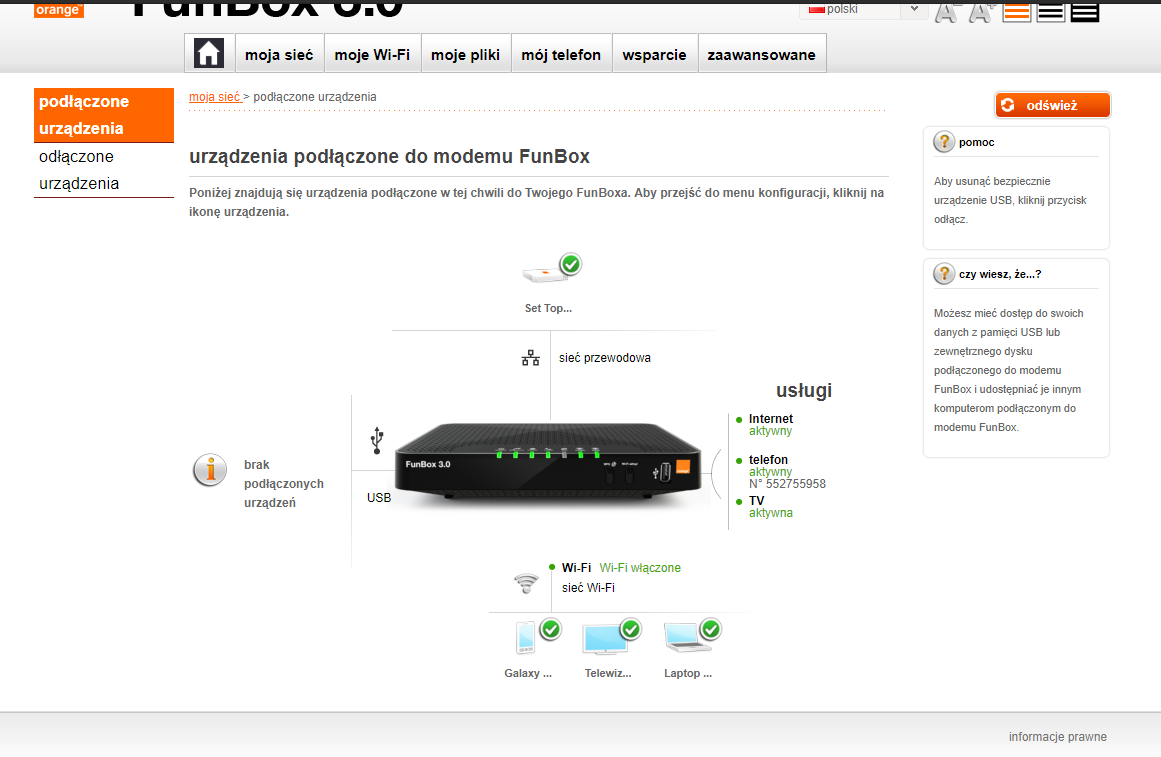 Rozwiązano: Internet domowy Orange światłowód - prędkość spadła po ...