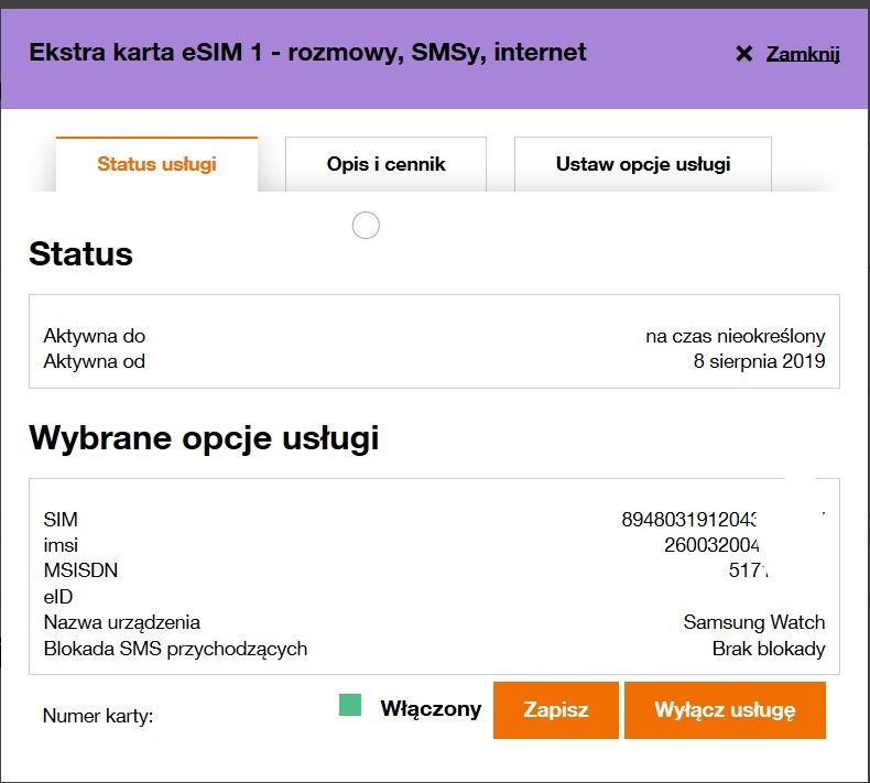 Rozwiązano: Ponowna aktywacja usuniętej karty esim - Nasz Orange - 125643