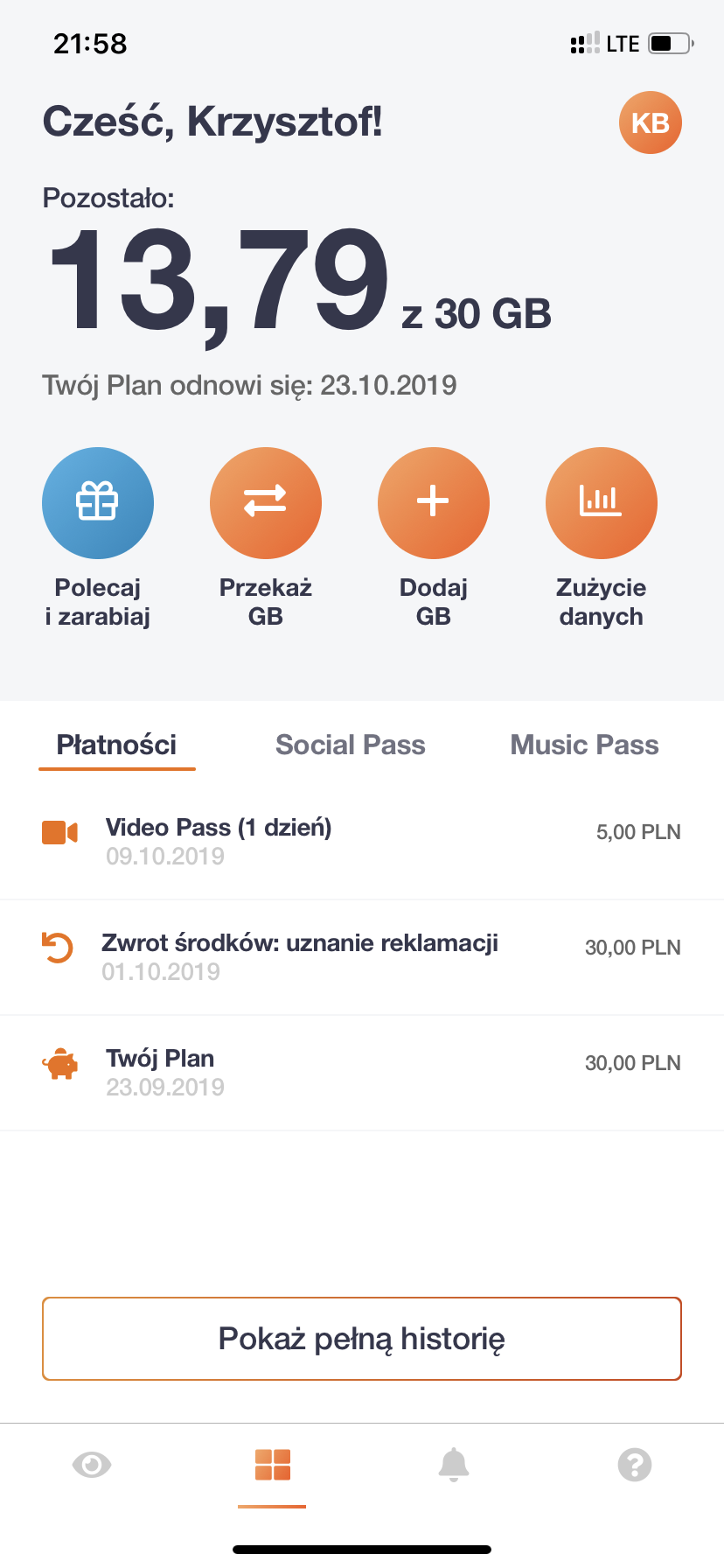 Sprawdzam Video Pass w Orange Flex - Nasz Orange - 158669