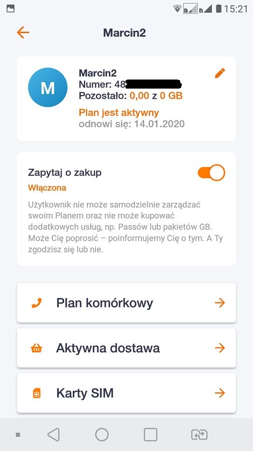 Flex Rodzina - Dodatkowy numer Plan 15 - Nasz Orange - 174261