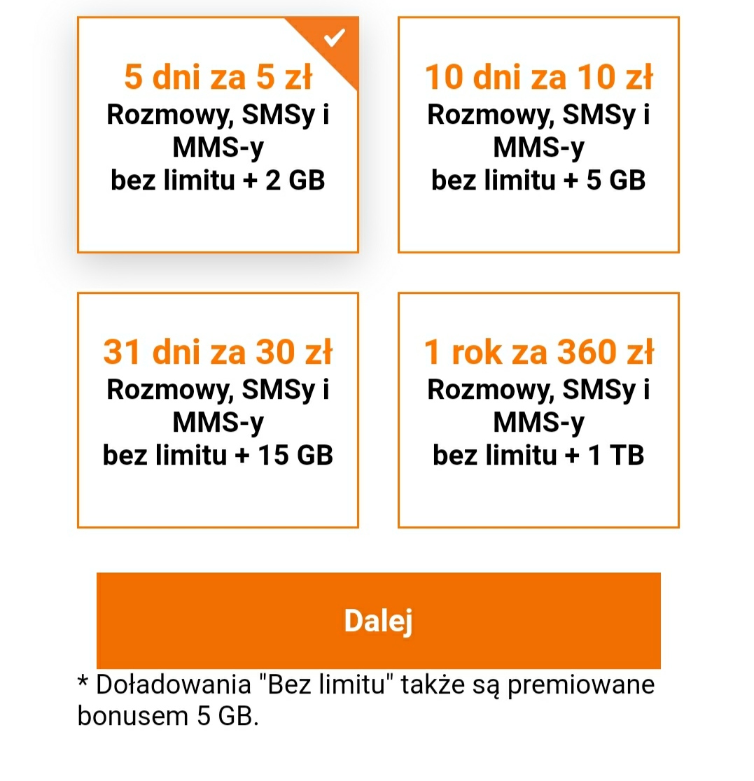 Nowość w Doładowania Mój Orange - Nasz Orange - 194883