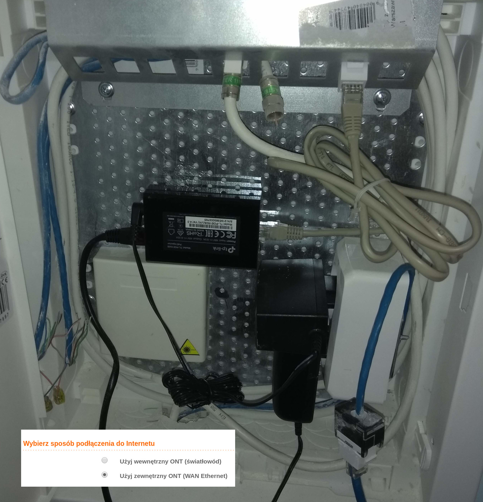 Rozwiązano: Zewnętrzny ONT w skrzynce, czy mogę użyć swój router ...