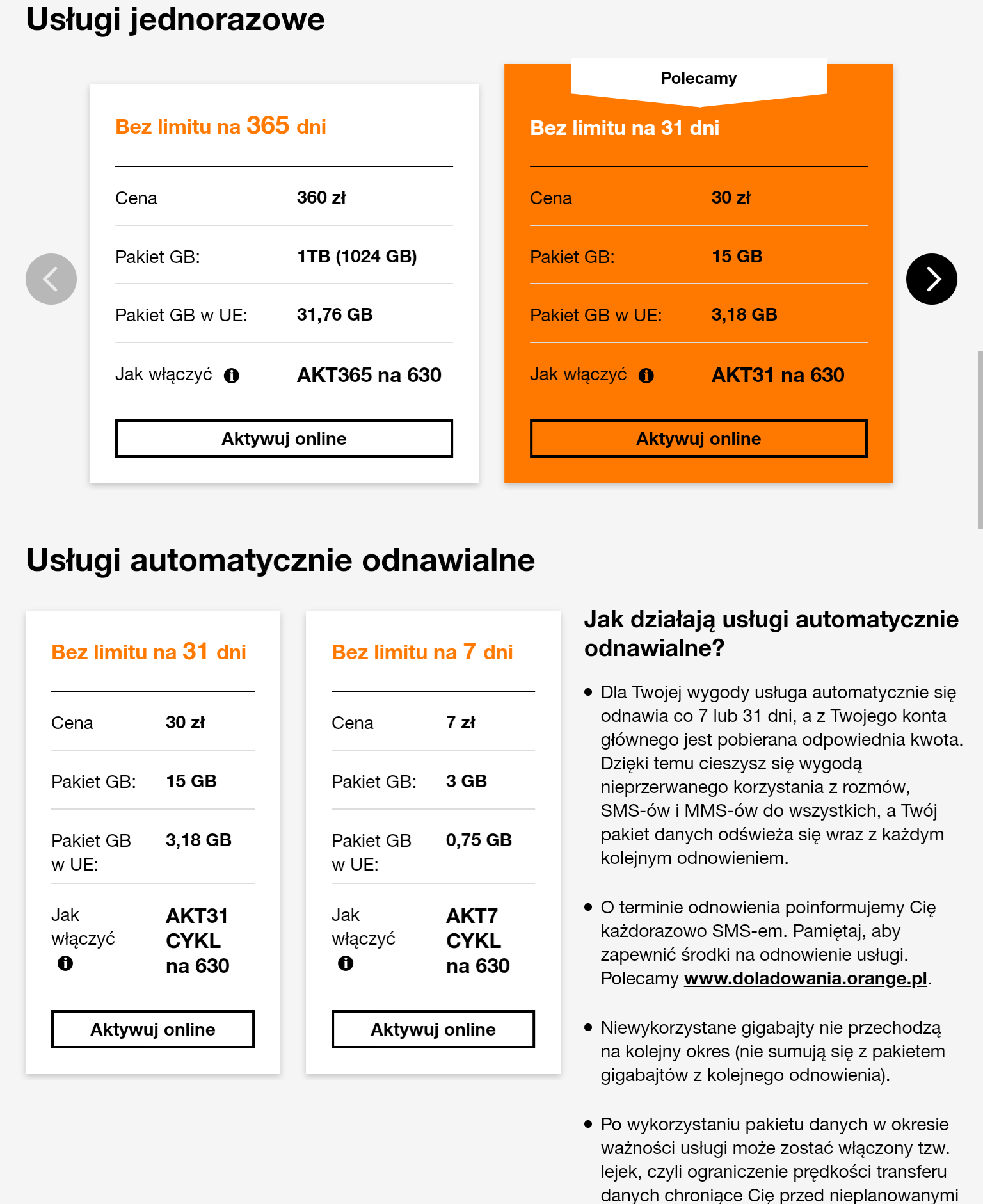 Orange YES vs Orange Free na kartę - Nasz Orange - 210673