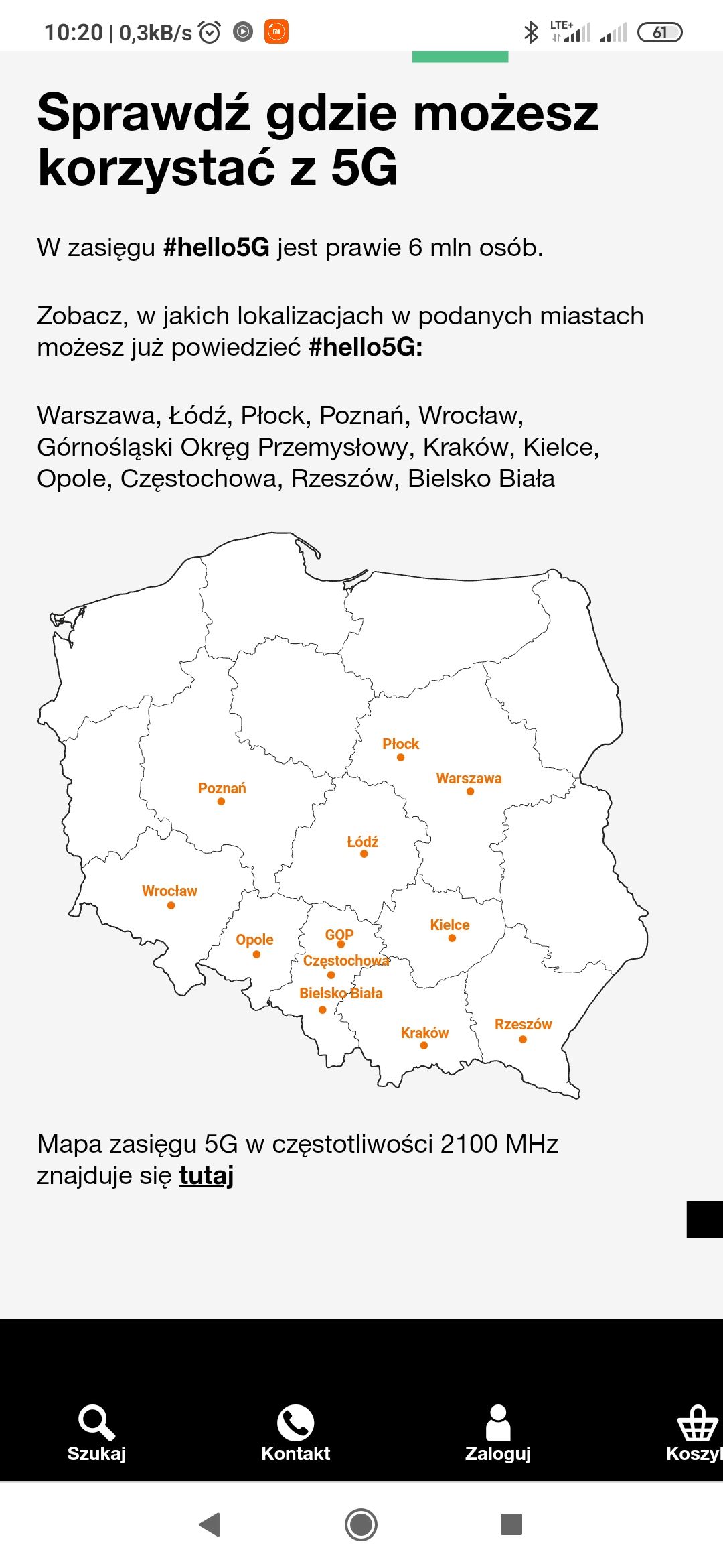 Rozwiązano: 2G/3G/4G LTE/5G/6G - Nasz Orange - 4524