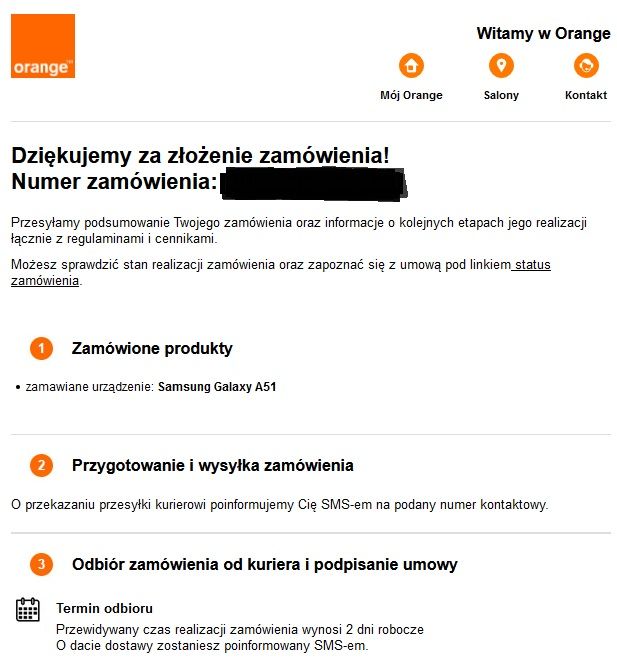 Raty bez abonamentu - Nasz Orange - 232955