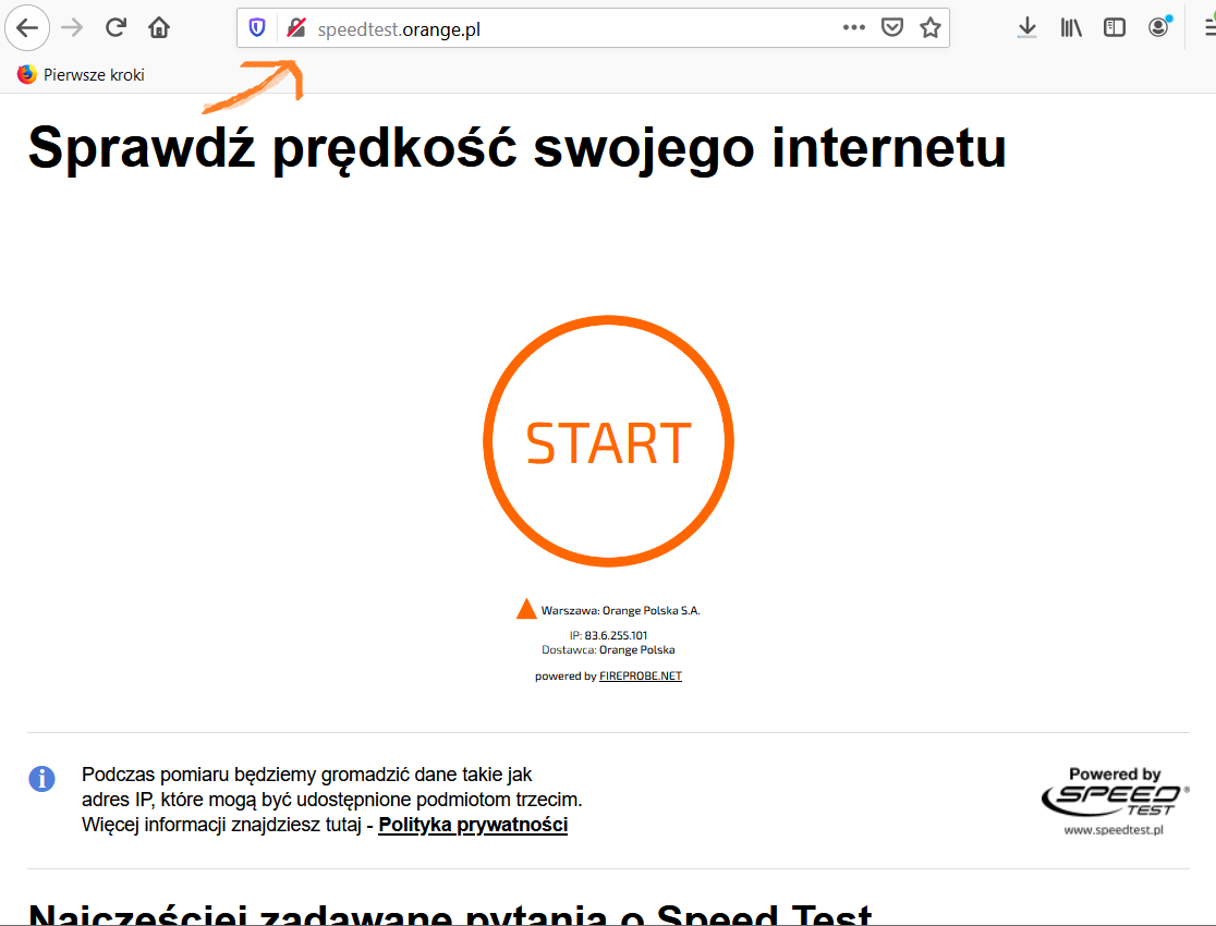 Rozwiązano: https://speedtest.orange.pl/ nie działa - Nasz Orange - 234413