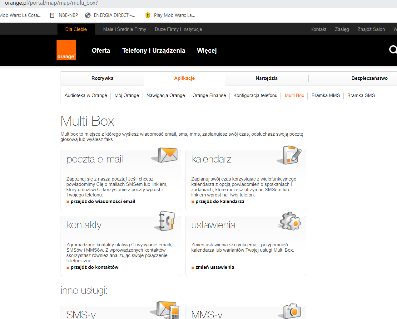 Multibox - loguję się przy pomocy @, ale nie moge aktywować poczty ...