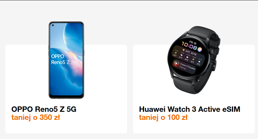[zakończone] OPPO Reno5 Z 5G i Huawei Watch 3 Active - oferta tygodnia ...