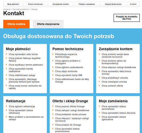 Kontakt z Orange - nowa strona www.orange.pl/kontakt – Strona 3 - Nasz ...