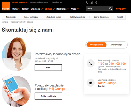 Kontakt z Orange - nowa strona www.orange.pl/kontakt - Nasz Orange - 30637