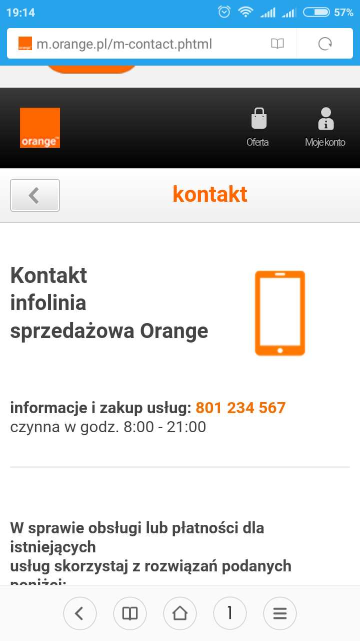 Kontakt z Orange - nowa strona www.orange.pl/kontakt - Nasz Orange - 30637