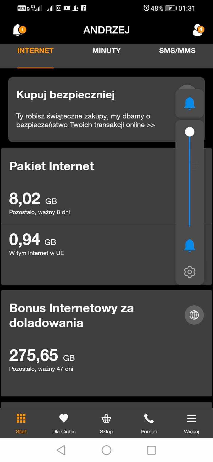 Rozmowy, SMS-y i MMS-y bez limitu do wszystkich + pakiet GB - Nowe ...