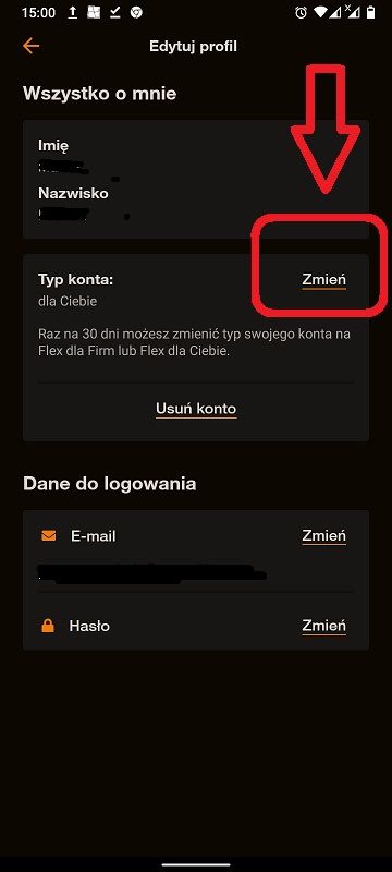 Przeniesienie numeru z Play (indywidualny) do Flex (dla firm) - Nasz Orange - 315339