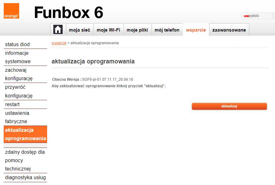 Rozwiązano: Funbox 6 - aktualizacja firmware pytanie. - Nasz Orange ...
