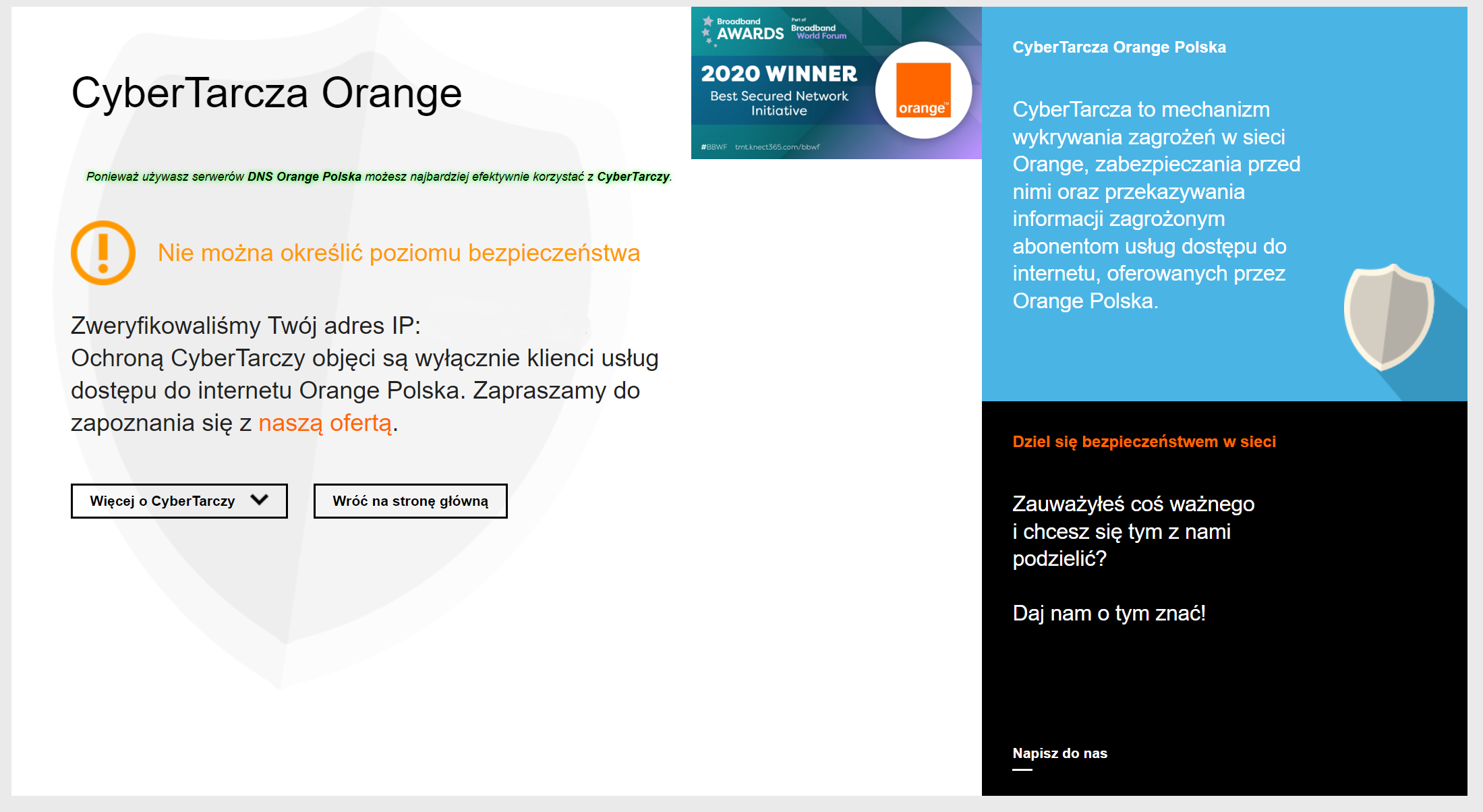 Cyber Tarcza vs Cyber Ochrona - Nasz Orange - 333350