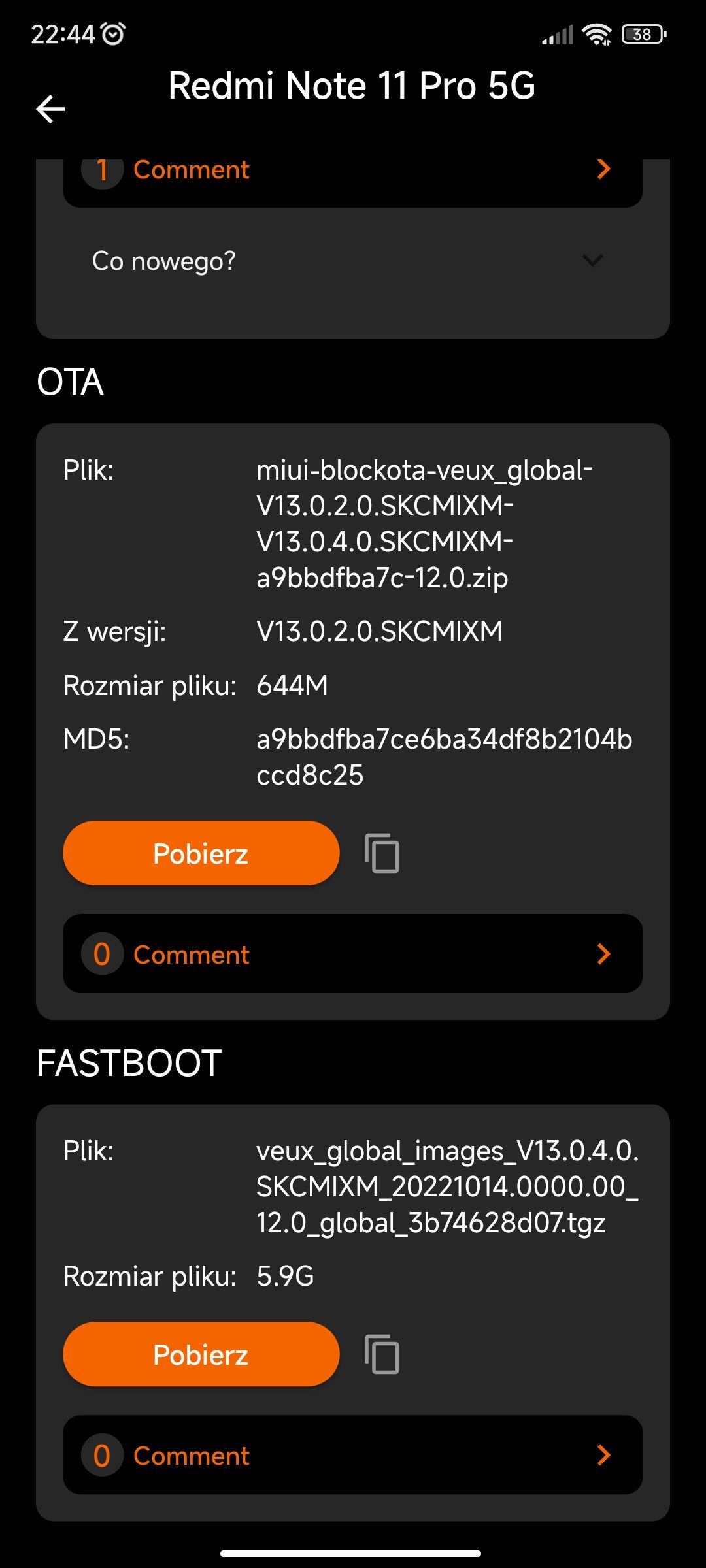 Redmi note 11 pro 5g Odblokowanie bootloadera – Strona 2 - Nasz Orange ...