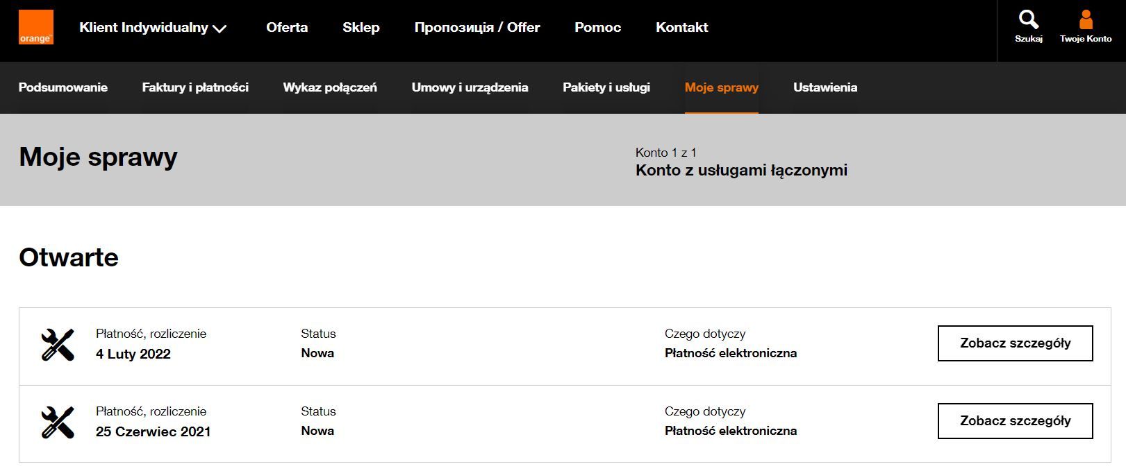 Umowa i dokumenty w Mój Orange – Strona 3 - Nasz Orange - 336725