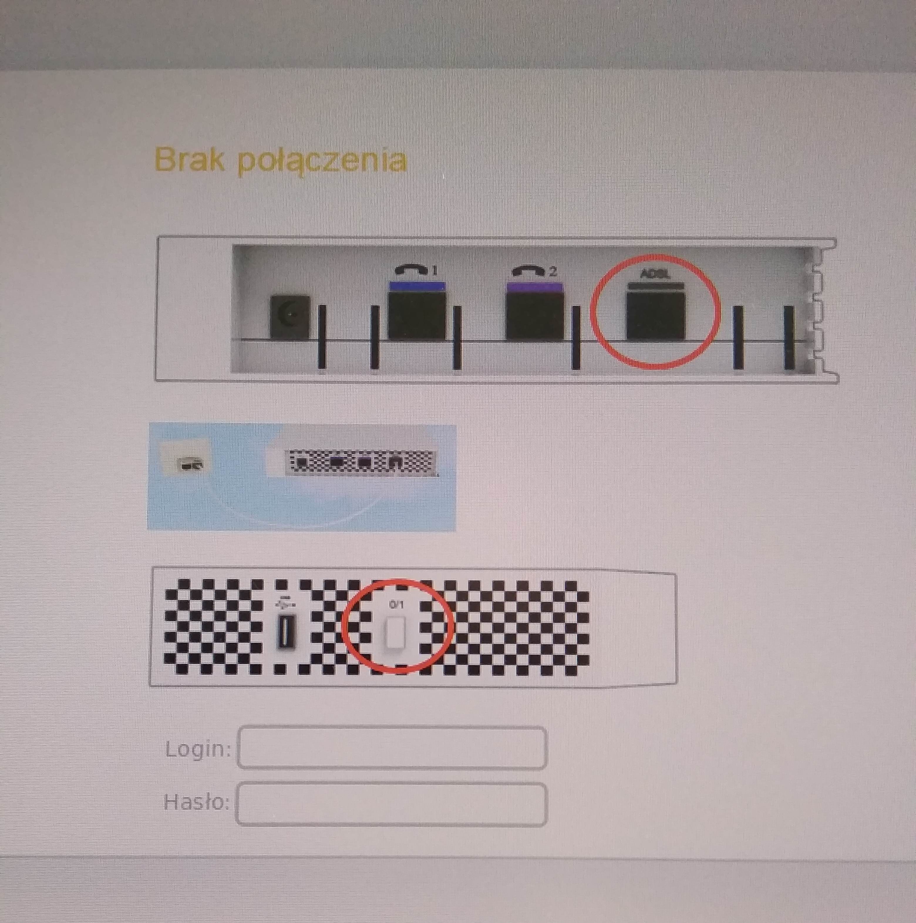 Brak internetu - neostrada 10mb