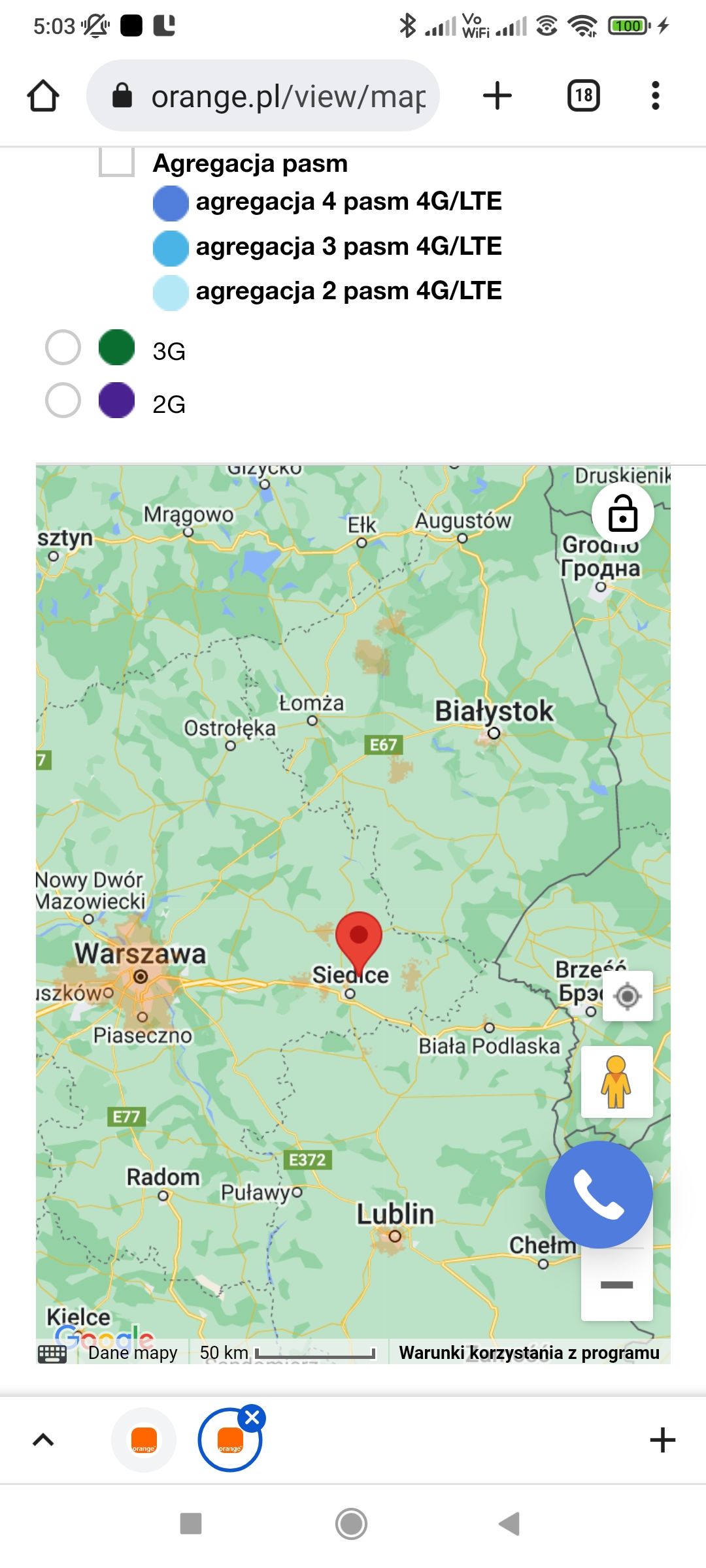 Mapa zasięgu 5G Orange – Strona 2 - Nasz Orange - 214000