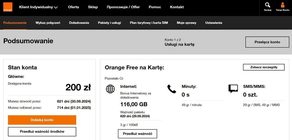 Rozwiązano: Przeniesienie numeru FLEX do oferty Orange na kartę – Strona 6 - Nasz Orange - 341635