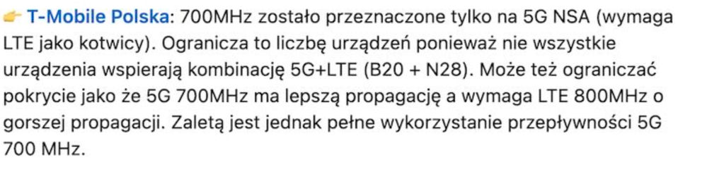Sieć 5G 700 MHz już na początku 2025? – Strona 17 - Nasz Orange - 422409
