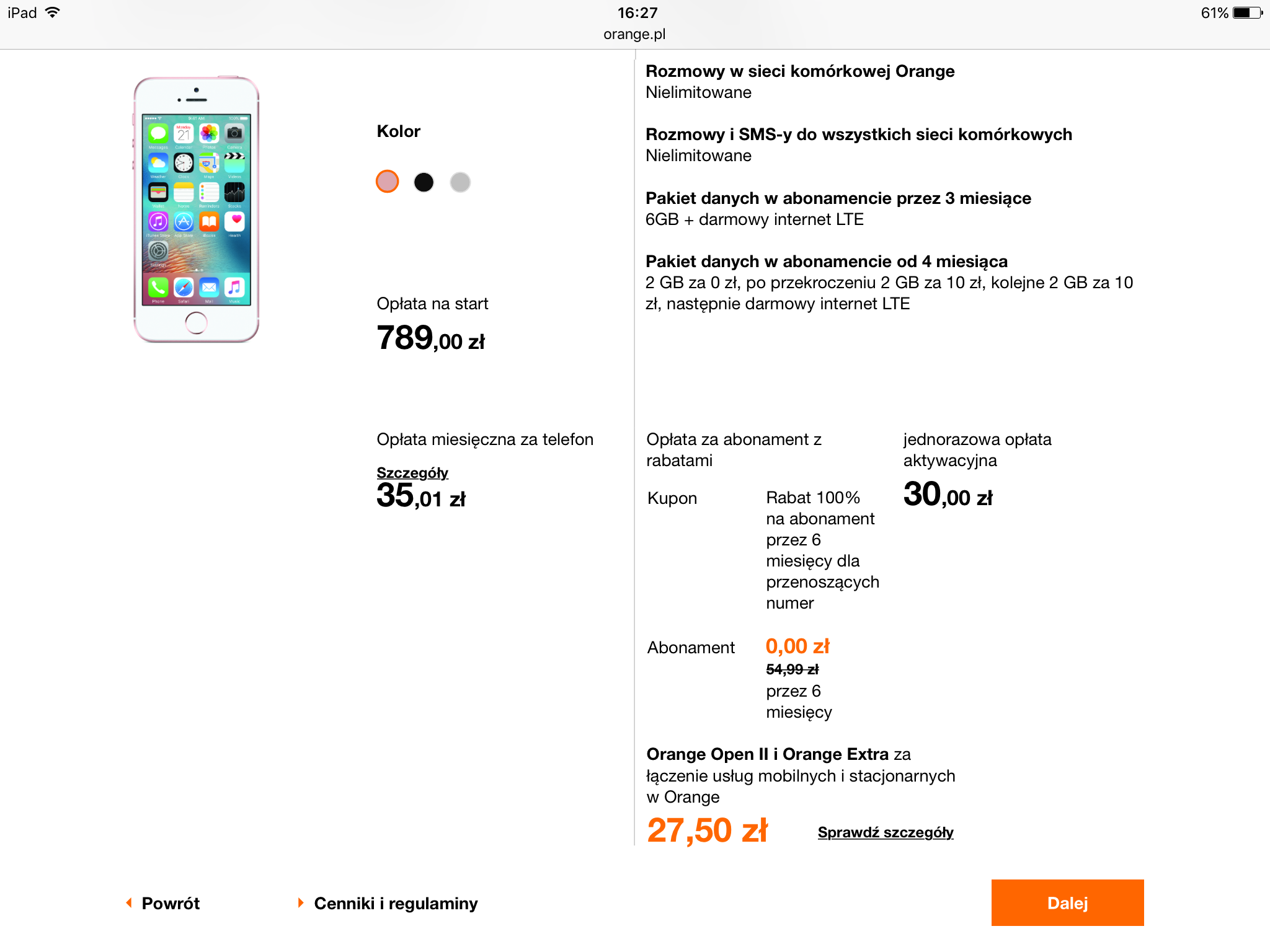 Orange Open Extra + Przeniesienie Numeru - Nasz Orange - 2304