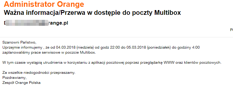 Rozwiązano: MultiBox-przerwa w dostępie - Nasz Orange - 54371