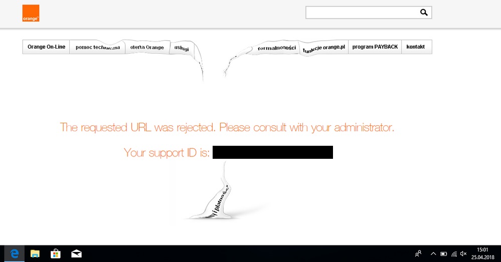 Błąd URL na portalu Orange.pl - Nasz Orange - 86291